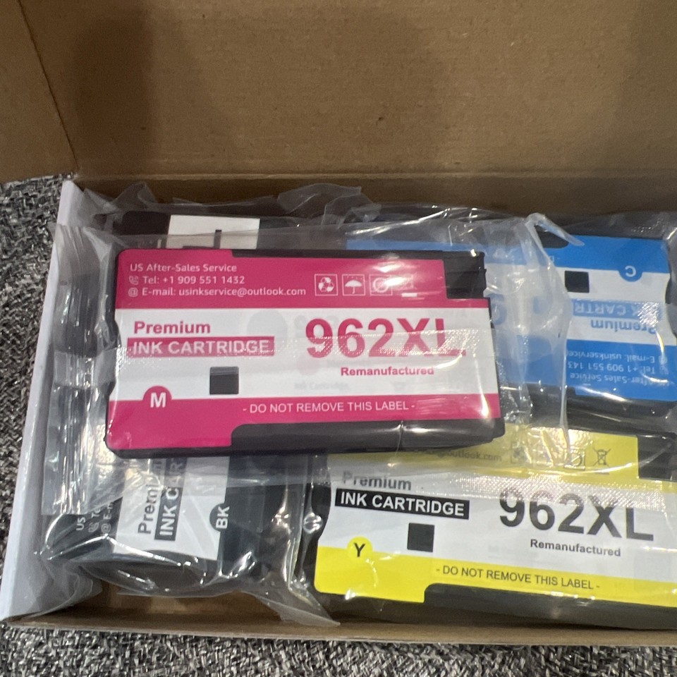 4Pack 962XL Ink Cartridges for HP Officejet Pro 9010 9015 9018 9020 ...