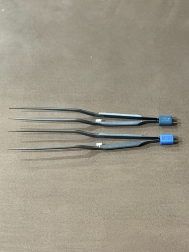 Set of 2 Codman 80-2959 Rhoton Bipolar Forceps, Bayonet, Titanium 8-3/4 ...