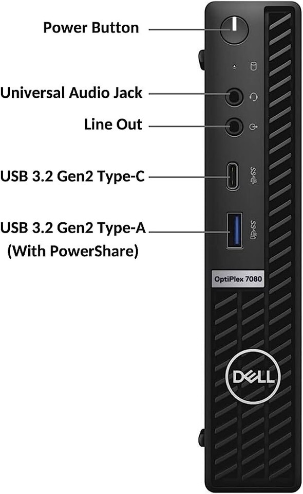 Dell Optiplex 7090 Micro mini PC Core i7-10700T 16GB DDR4 1TB SSD Win ...