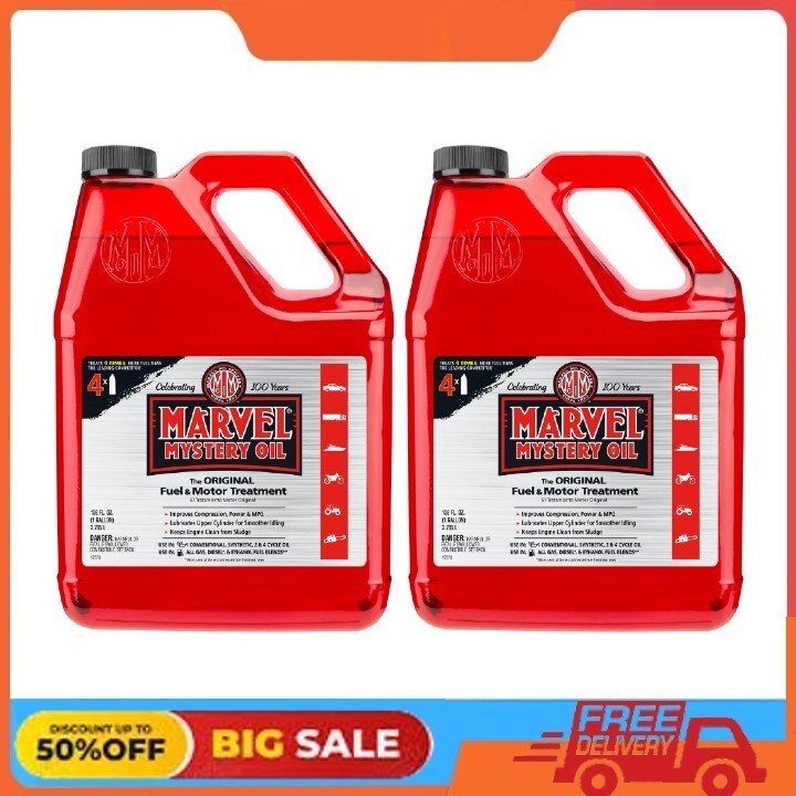 2 packs Marvel Mystery Oil - Oil Enhancer and Fuel Treatment, 1 Gallon ...