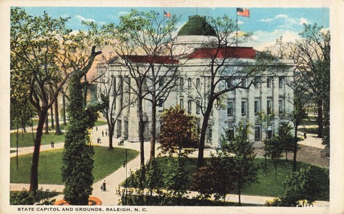 State Capitol & Grounds Raleigh North Carolina NC c1920 Postcard | eBay