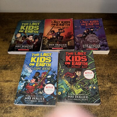 Max Brallier lot of 5 trade paperback books from THE LAST KIDS ON EARTH ...