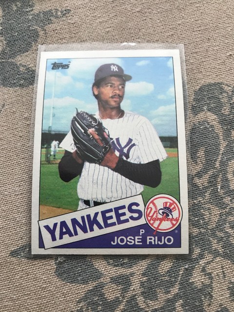 Jose Rijo 1985 Topps Baseball Rookie Card RC # 238 Yankees Vending Near ...