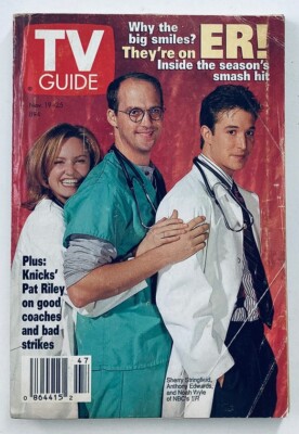 TV Guide Magazine November 19 1994 Anthony Edwards Chicago Metro Ed. No ...