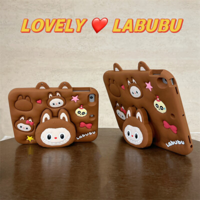 For Apple iPad 10.2" 7th 8th 9th Generation 3D LABUBU Soft Silicone ...