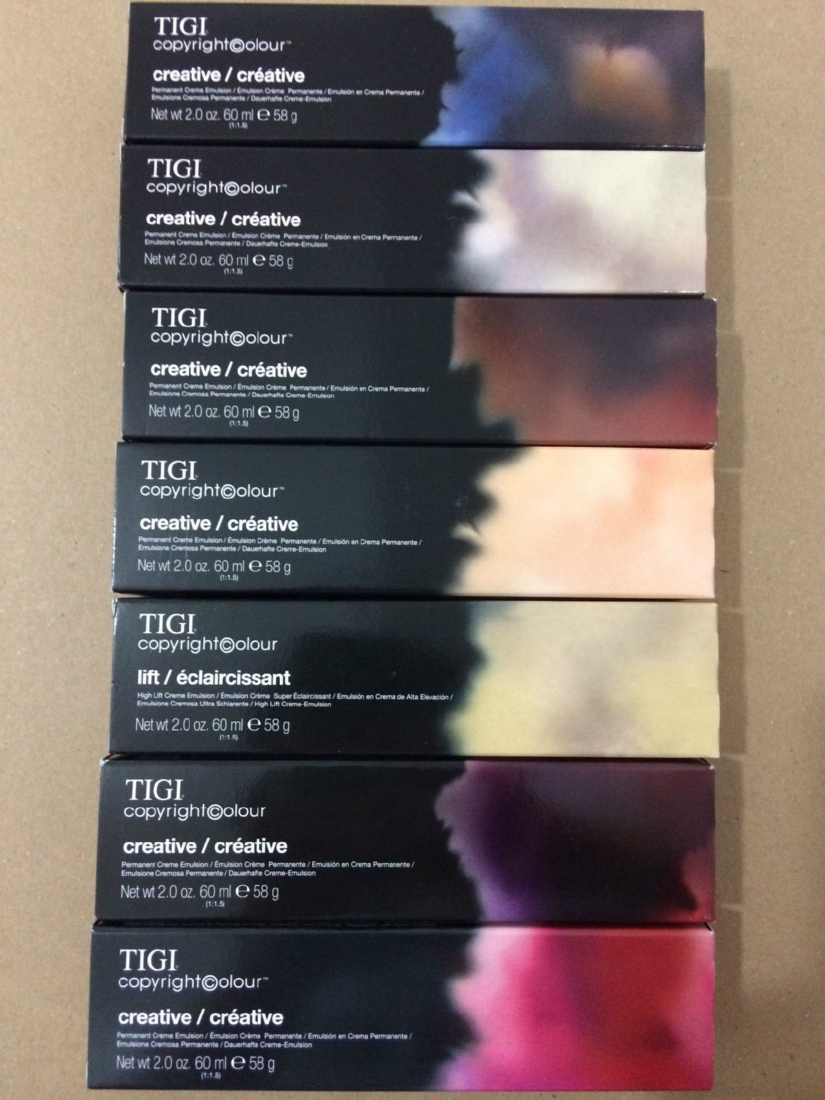 TIGI copyright colour creative Permanent Creme Hair colour 60ml (One ...