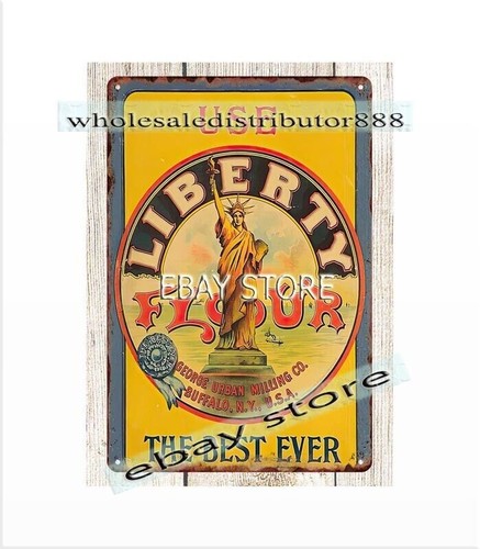 Liberty Flour metal tin sign shopping home accessories | eBay