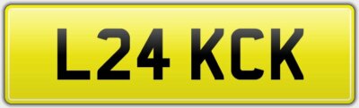 ZACK PRIVATE OLD CAR REG NUMBER PLATE L24 KCK ALL FEES PAID ZAK ZACH ...