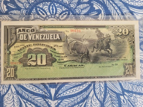Venezuela Caracas 20 Bolivares Superb Gem almost UNC | eBay