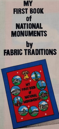 VTG `97 My First Book of National Monuments Fabric Traditions Soft Book ...
