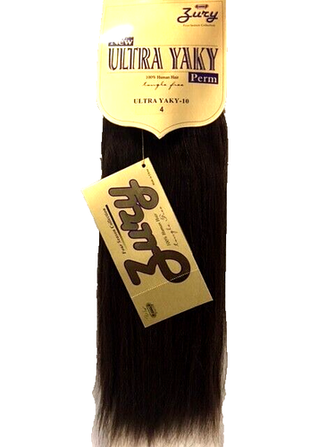 Zury Ultra Yaky 100% Human Hair Weaving Extensions 10” Color 4 | eBay