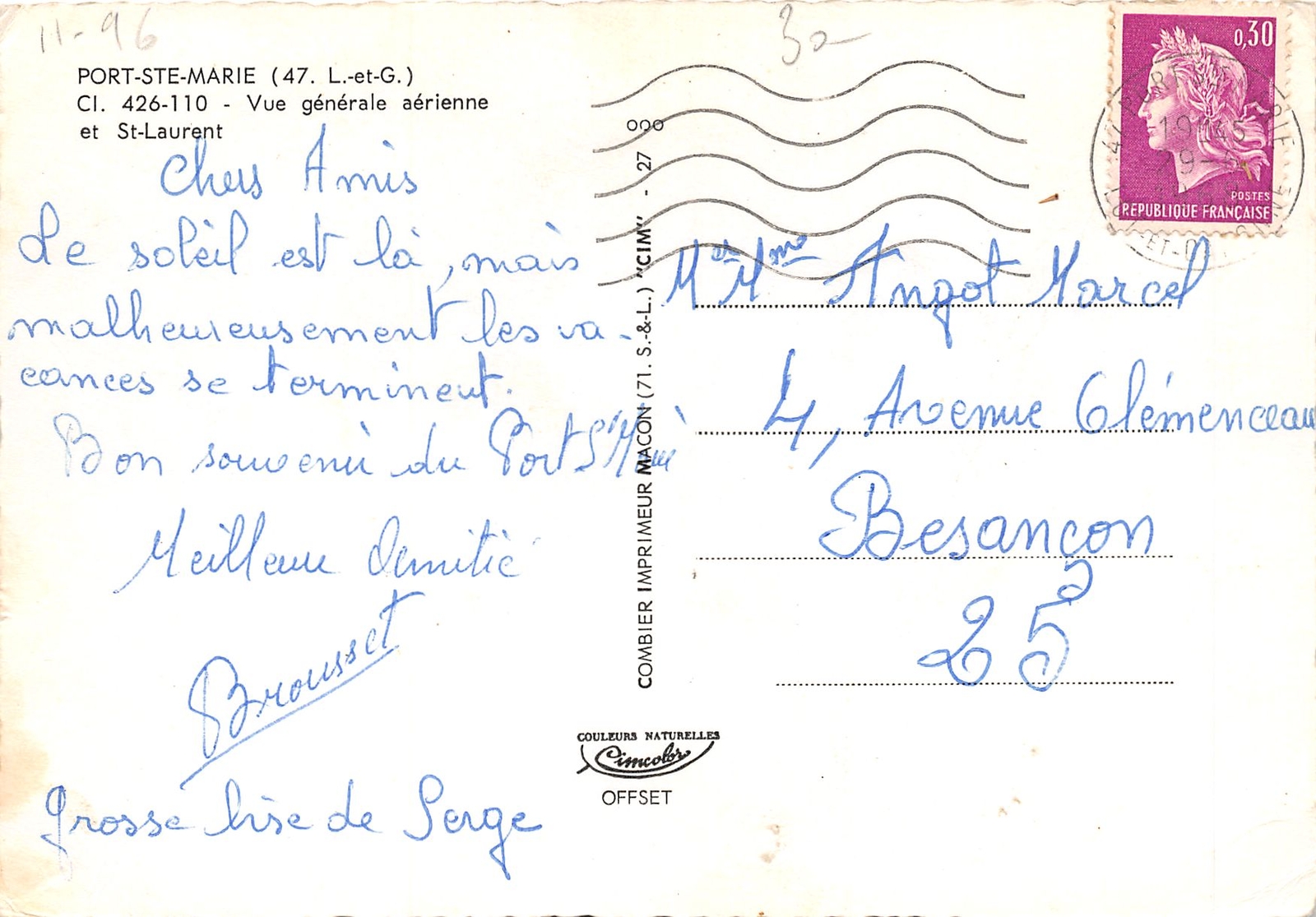 47-PORT SAINTE MARIE-N T207-A/0151 | eBay