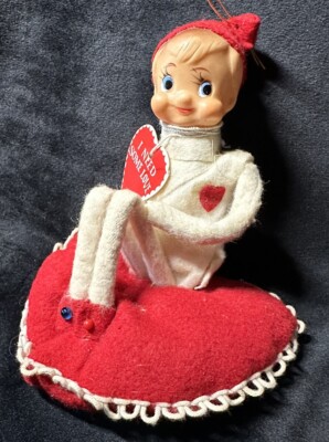 Pixie Elf VTG Valentines Day Heart KNEE HUGGER Pixie With Tag Japan ...