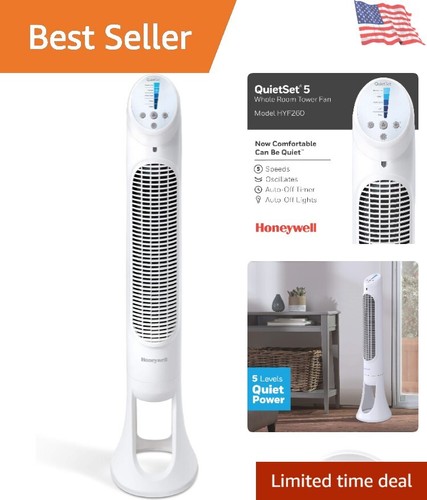 Compact White Tower Fan for Efficient Cooling - Remote Control and ...