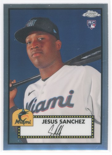 JESUS SANCHEZ 2021 TOPPS CHROME PLATINUM ANNIVERSARY ROOKIE #48 RC QTY ...