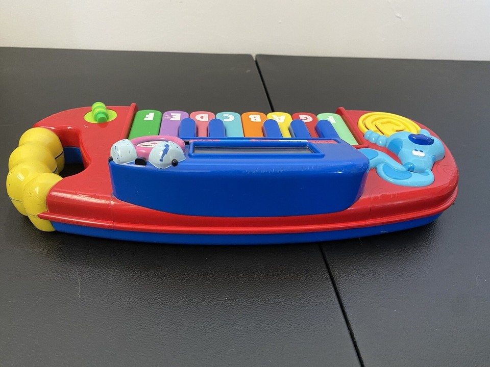 Blue's Clues Mattel Play'n Learn Keyboard Piano Educational Toy Blue ...