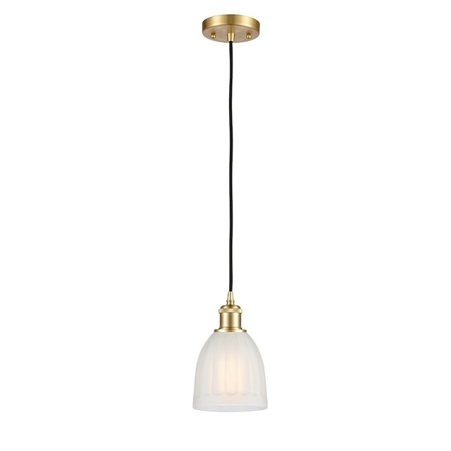 Innovations 441-LED Brookfield 1-Lt Mini Pendant S Gold/WH - 516-1P-SG ...