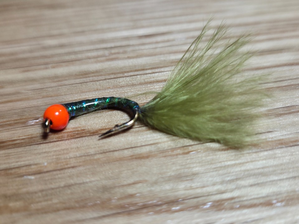 3 x Stalking Bug - Cat Bug - Olive - Trout Fishing Flies | eBay UK