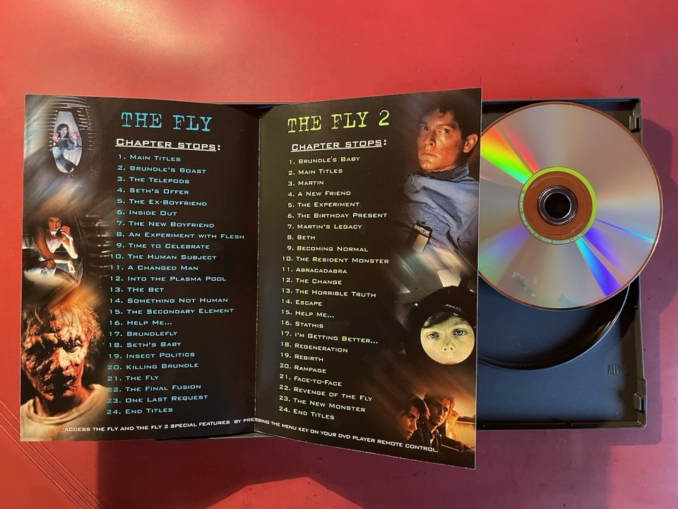 The FLY 1 + 2 DVD Film UNCUT Horror 1990 Die Fliege I II USA Import ...