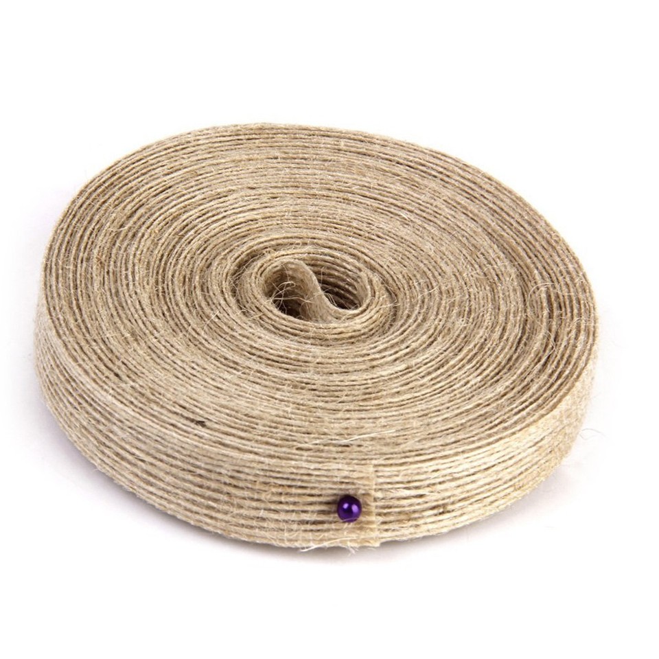10M*1.5CM Burlap Linear Ribbon for DIY Crafts Home Wedding Decoration ...