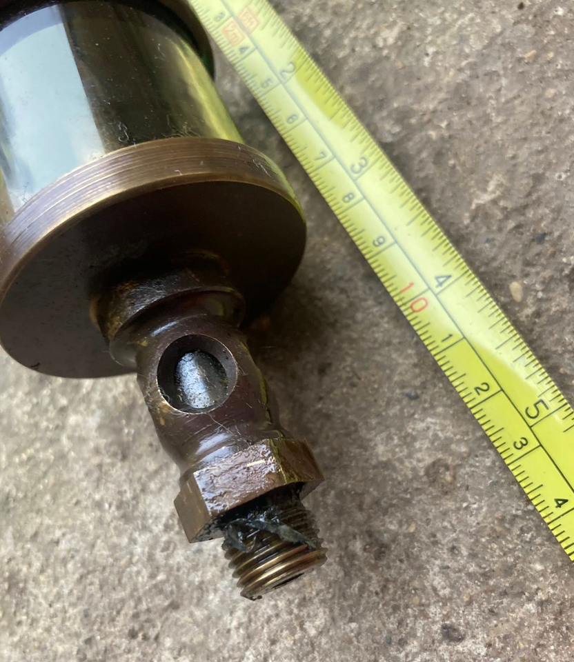vintage stationary engine oiler narrow boat diesel brass glass ruston ...