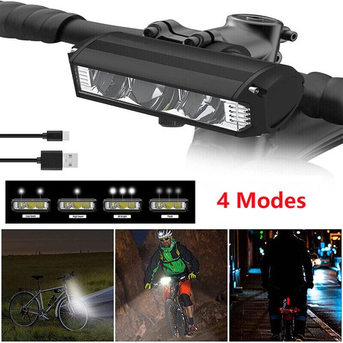 Rechargeable Bike Bicycle Light LED Bike Lamp Outdoor Torch Front ...