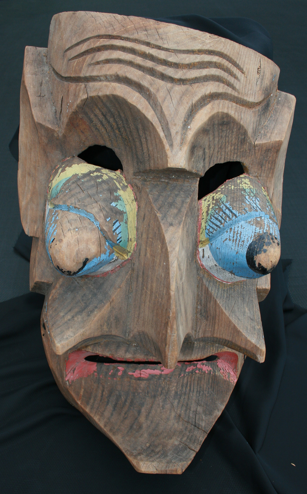 XLG Antique Spirit Dance Mask from Mexico--Stunning & Ready to Hang! | eBay