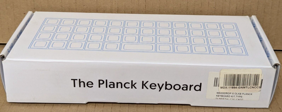 MassDrop X OLKB-48 The Planck Keyboard Kit GUNMETAL CNC Case MDX-11894 ...