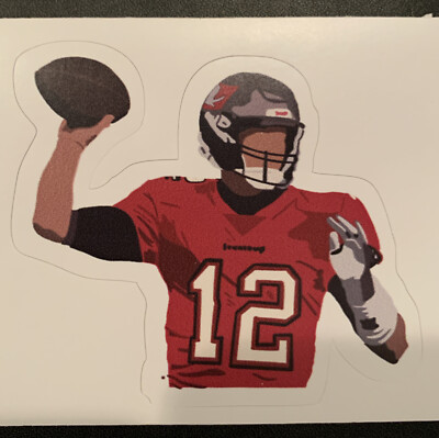 Tom Brady Sticker Tampa Bay Buccaneers Brady Bucs 12 NFL Patriots 2.75 ...