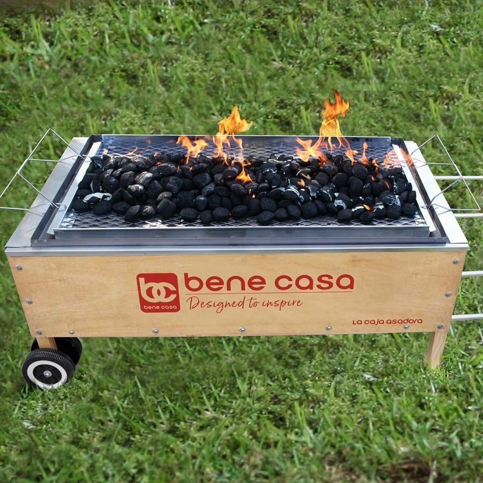 Bene Casa Caja Asadora Roasting Box, 70lb Capacity, Outdoor Roasting ...