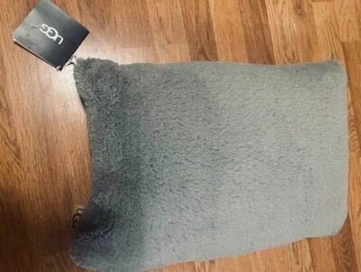 UGG Seal Gray Teddie Oblong Pillow NWT | eBay