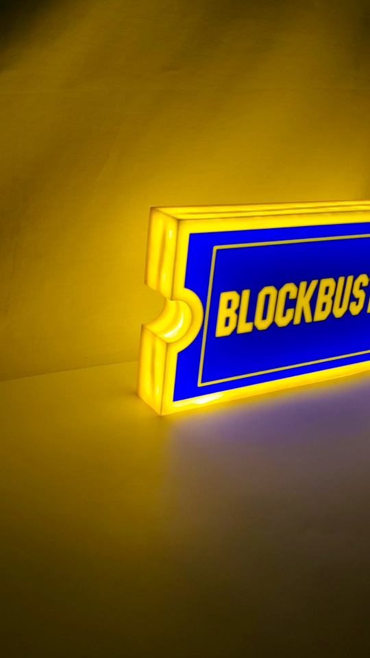 Blockbuster Logo LED Light Box Sign Lamp USB Powered 3D Print | eBay