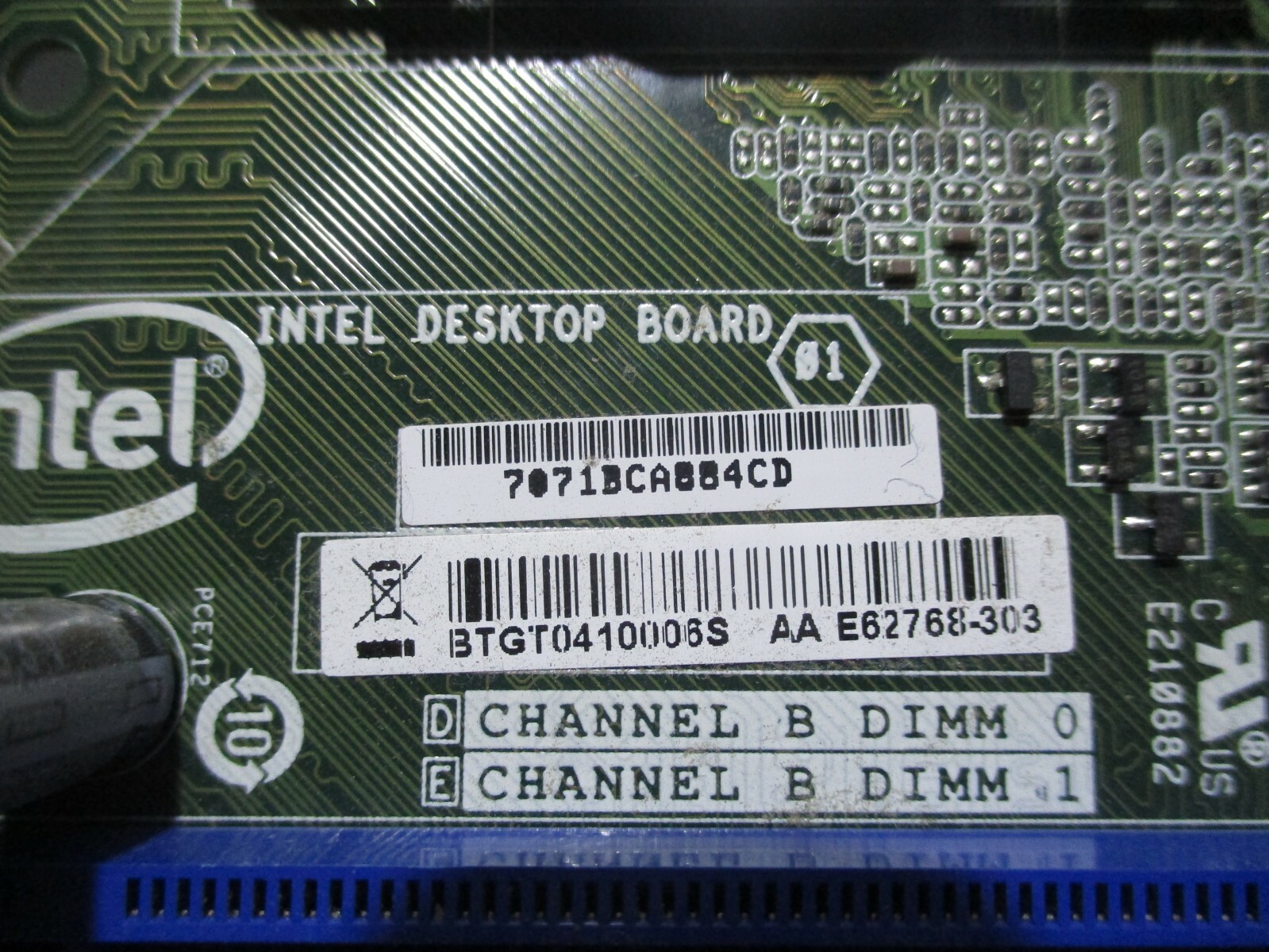 Intel DG43GT Socket LGA 775 Motherboard E5200 and 8gb RAM Tested ...