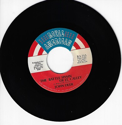 JOHN DEER BATTLE HYMN OF LT. CALLEY/SITTIN' IN ATLANTA STATION 45RPM ...
