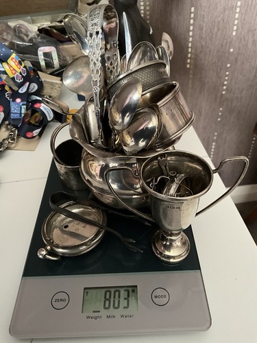 Job Lot Of Vintage Solid Silver Items 800+ Grams Scrap Or Keep | eBay UK