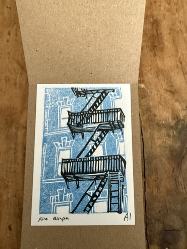 Ana Inciardi Mini Print - Fire Escape | eBay
