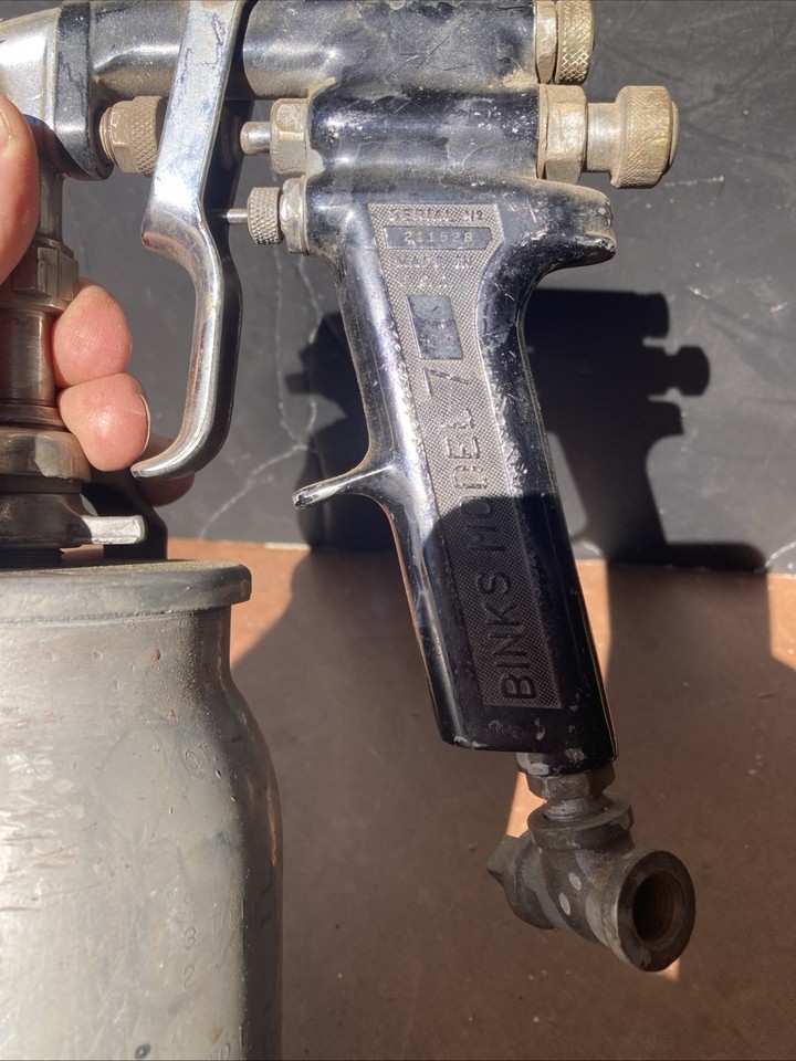 Binks Model 7 Spray Gun With Spray Tip and Paint Cup Made in USA | eBay