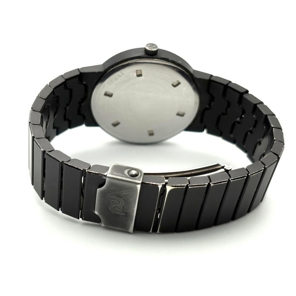 Porsche Design IWC Quartz Watch 3307 Black Red Hand Fish Crown Working ...