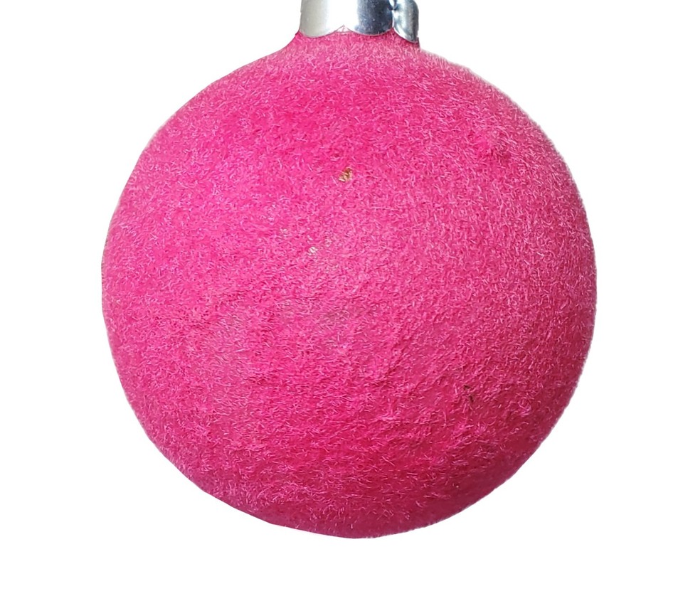(4) Vtg Hot Pink Fuzzy Flocked By Bradford The Unbreakable Kind ...
