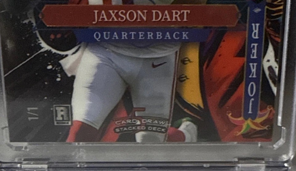 Wild Card 5 Card Draw Stacked Deck Joker Jaxon Dart 1/1 Rookie Lot of 2 ...