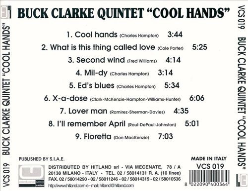BUCK CLARKE QUINTET - COOL HANDS NEW CD | eBay