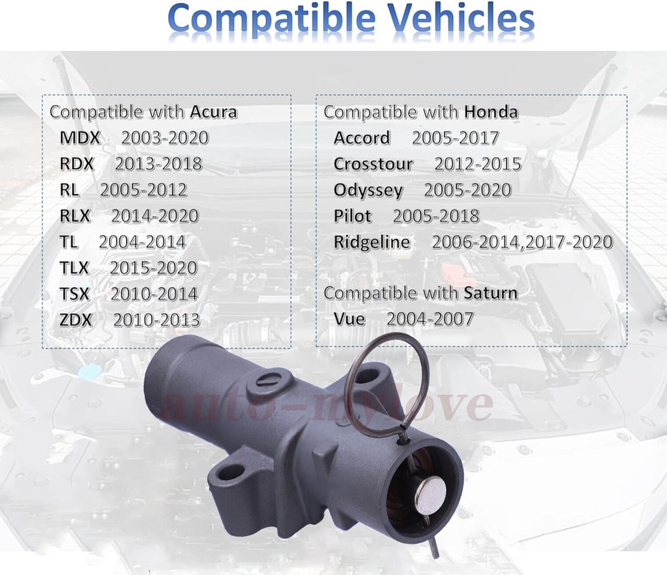 Timing Belt Tensioner Hydraulic for Honda Accord Acura V6 Engine 14520 ...