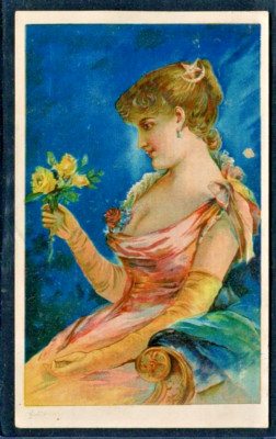1896 Large Victorian Trade Card The Chaperone Periodical | eBay