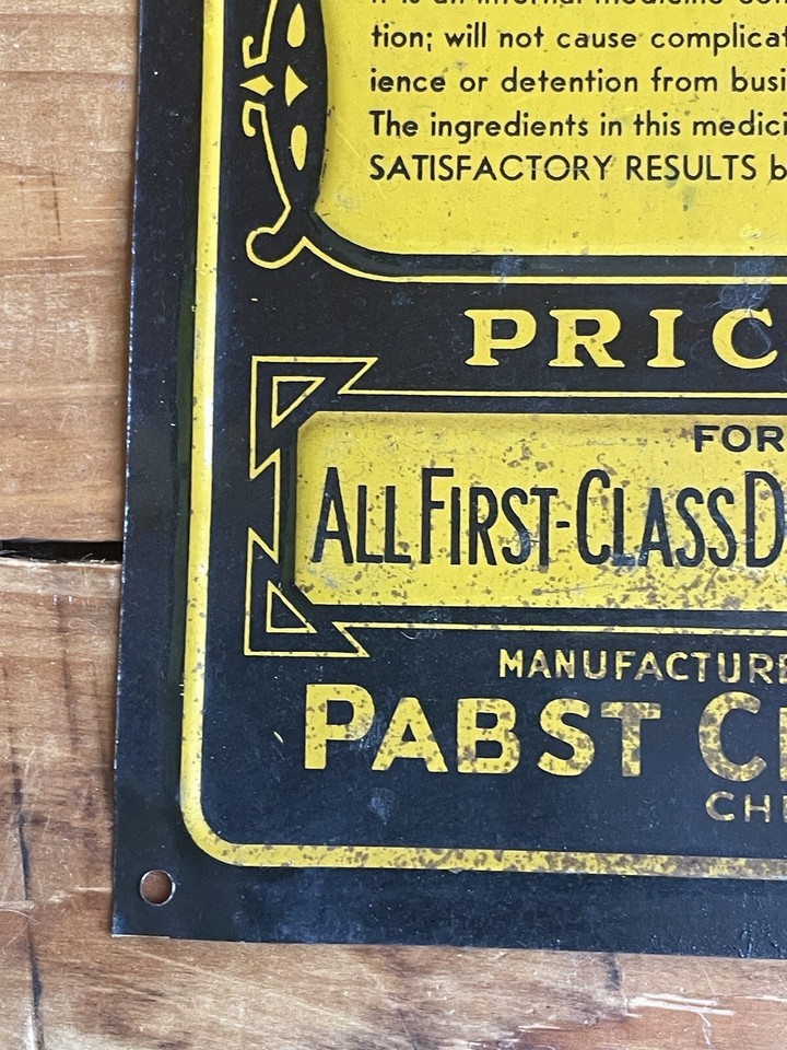 Antique Embossed Pabst Chemical Co Okay Special Drug Store Advertising ...