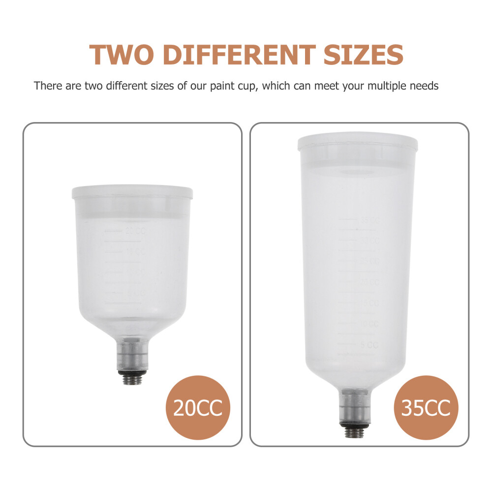 2 Count Split Spray Brush Cup Set Paint Container Airbrush Pot ...