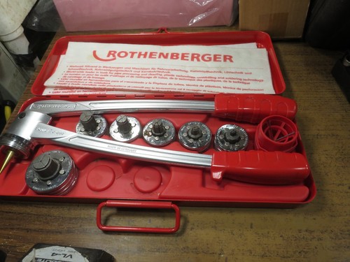 Rothenberger ROCAM Manual Expander Power Torque Set Swager 6 Heads HVAC ...
