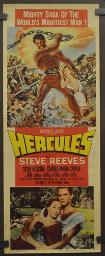 Hercules 1959 Originale 14X36 Film Poster Steve Reeves Sylva Koscina | eBay
