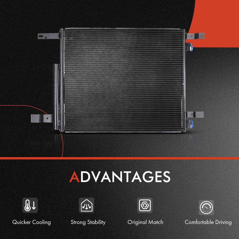 A-Premium Radiator & A/C Condenser & Cooling Fan Kit for Cadillac SRX ...
