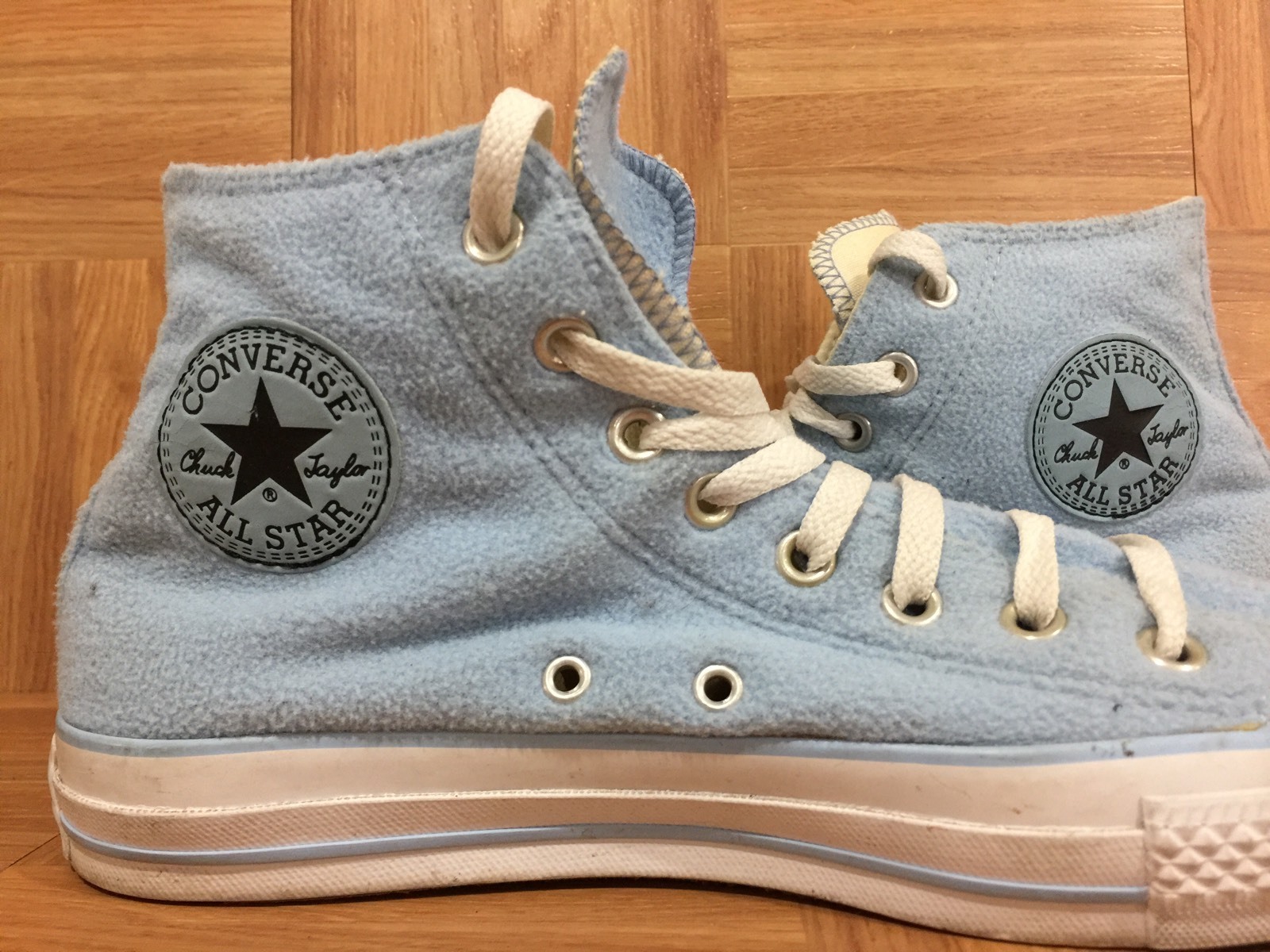 RARE🔥 Converse Chuck Taylor Hi Fleece Baby Blue Plus… - Gem