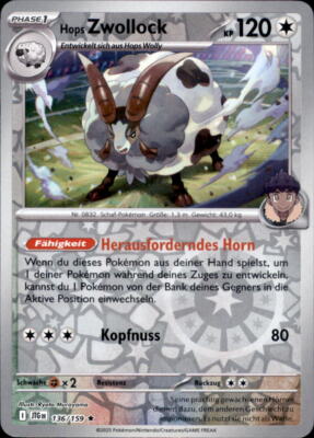 Pokemon 136/159 - Hops Zwollock - Reverse Holo - Reisegefährten | eBay